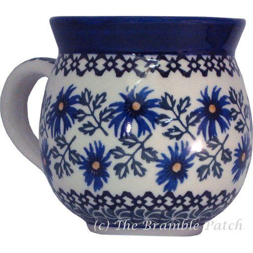 Polish Pottery Bubble Cup Medium Periwinkle — The Bramble Patch